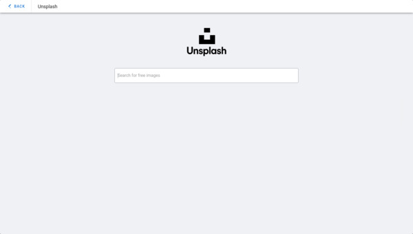Unsplash - Digital Signage App
