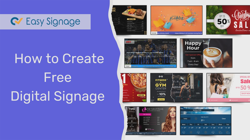 How to Create a Free Digital Signage | EasySignage