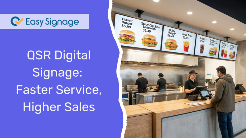Digital Signage for QSRs: Faster Service and Higher Sales