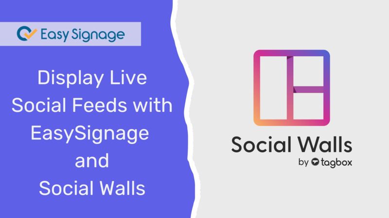 Stream Live Social Media Content on Digital Signage Screens