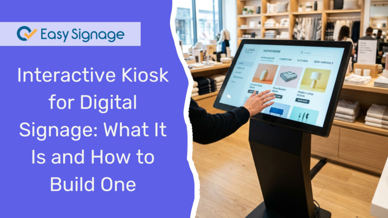 Interactive Kiosk Builder for Digital Signage | EasySignage